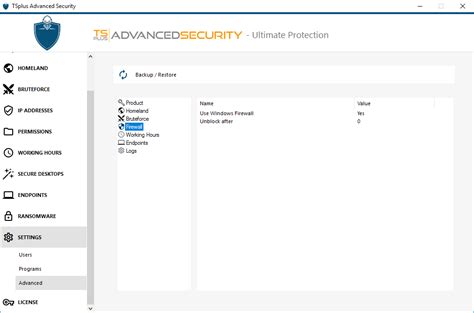 Tsplus Advanced Security Firewall Settings