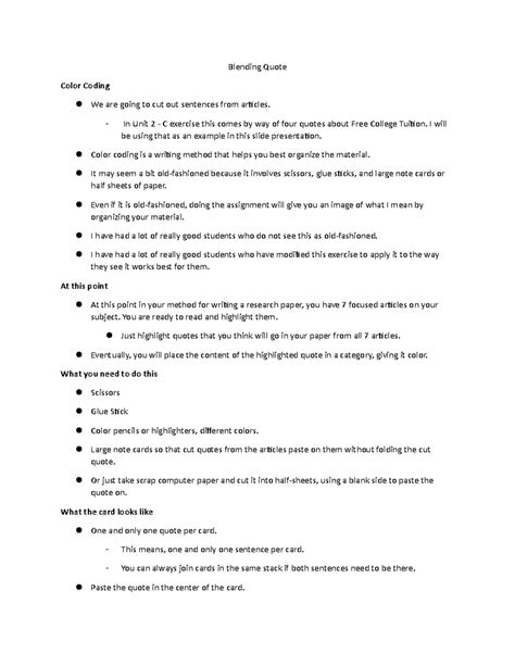 Blending Quote Color Coding Blending Quote Color Coding We Are Going