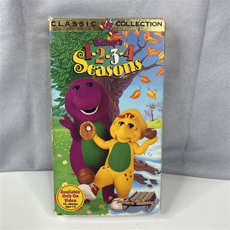 Barneys 1 2 3 4 Seasons Vhs 1996 Classic Collection Cartoon Vhs Tape