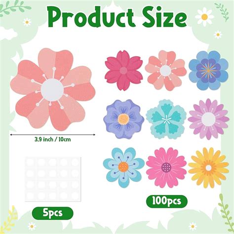 Printable Colored Flower Cutouts