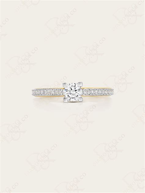Willa Solitaire Lab Diamond 9k Yellow Gold Engagement Ring