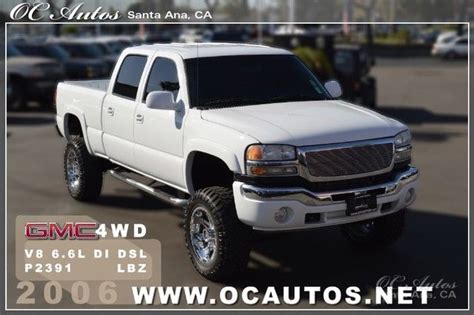 2006 Gmc Lbz 66l Duramax Diesel 4x4 One Owner 28k Miles Lifted