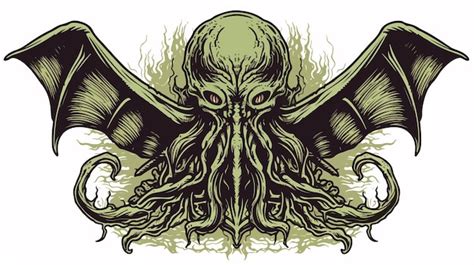 Illustration Of Cthulhu Mythos Style Monster Premium Ai Generated Vector
