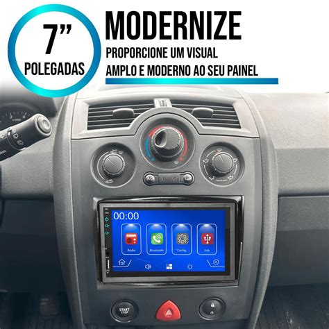Multimídia Mp5 7 Carplay Android Auto Renault Megane 2007 2013 Ecarshop