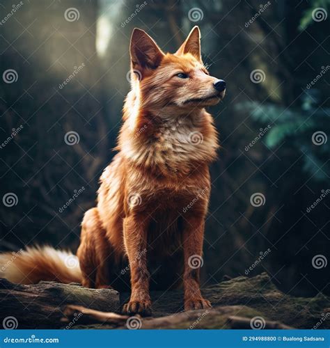 Dhole Stock Illustration Illustration Of Majestic Alpinus 294988800