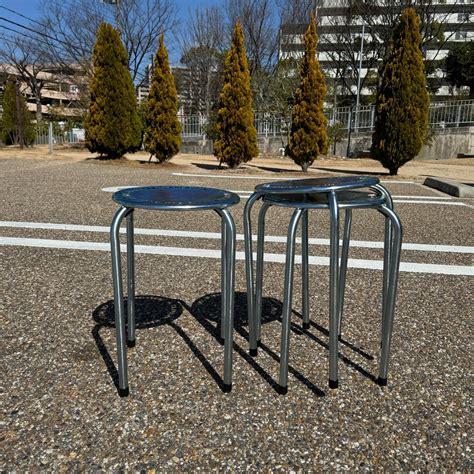 Stackable Metal Stool Transit Jamesyama Terrace