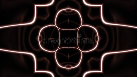 Moving Pattern Of Neon Lines Design Psychedelic Pattern Moves With