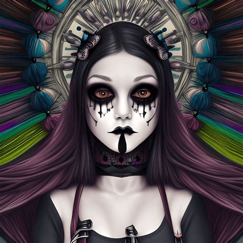 Goth Girl Character 4k Graphic · Creative Fabrica