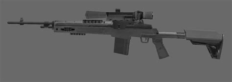 Psx Low Poly M14 M1a Game Ready By Neko Ninja Labs