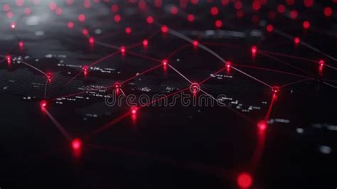 Global Network Connections Illuminate A Dark World Map Stock Illustration Illustration Of