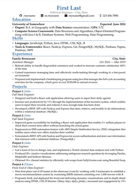 3rd Year Undergrad Looking For 2023 Swe Internships Critique Needed