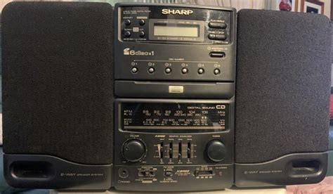 Vintage Sharp Radio Cassette Recorder 6 Cd Player 40000 Picclick Au