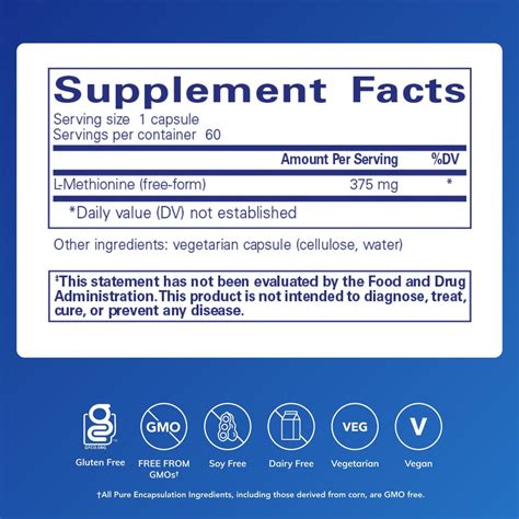 Pure Encapsulations L Methionine Glutathione And Amino Acid Support