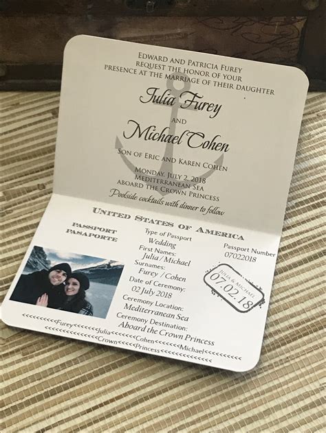 Diy Passport Invitations