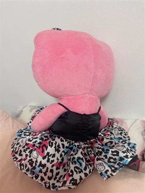 Hello Kitty Build A Bear Pink Winking 18 Stuffed Plush Sanrio Leopard
