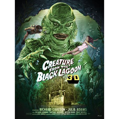 The Creature From The Black Lagoon Art Print Creature From The Black