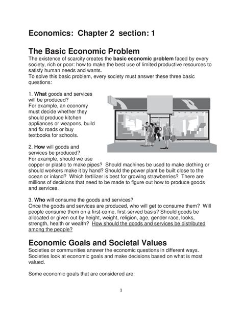 The Basic Economic Problem Scarcity And Decision Making In Economics