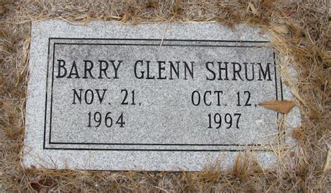 Barry Glenn Shrum 1964 1997 Find A Grave Memorial