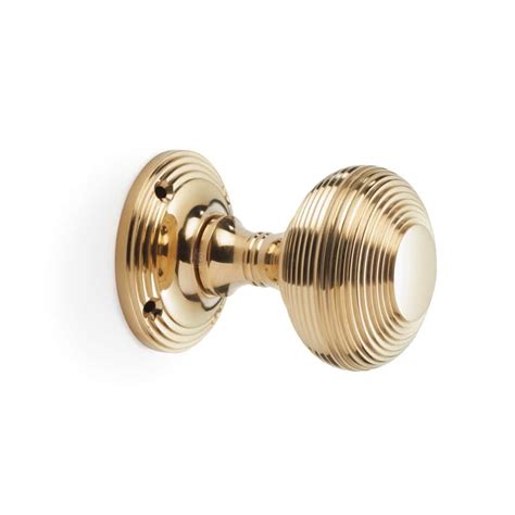 Polished Brass Beehive Mortice Door Knob Ab Hardwares Abhardware