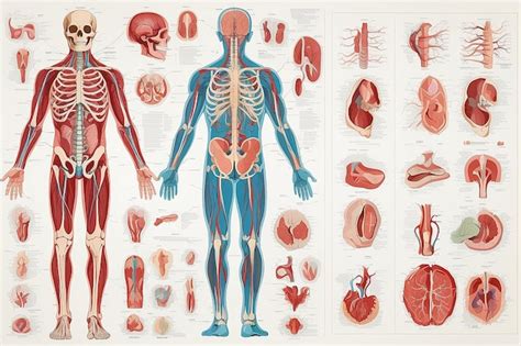 Premium Photo Anatomical Charts Illustrating The Human Body Vector