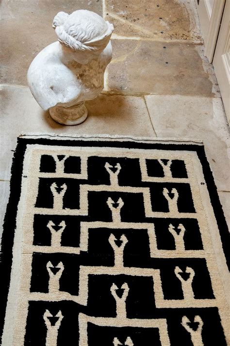 Vintage Black And White Moroccan Rug Inspiring Vintage Kilims Pile
