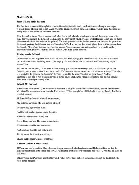 Matthew 12 Download Free Pdf Jonah Gospel Of Matthew