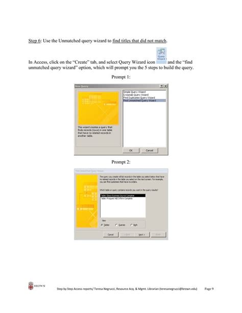 Handouts How To Use Microsoft Access To Conduct An Overlap Analysis Pdf