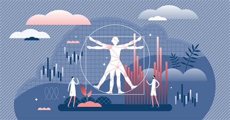Biostatistics Vector Illustration Statistical Method Tiny Persons