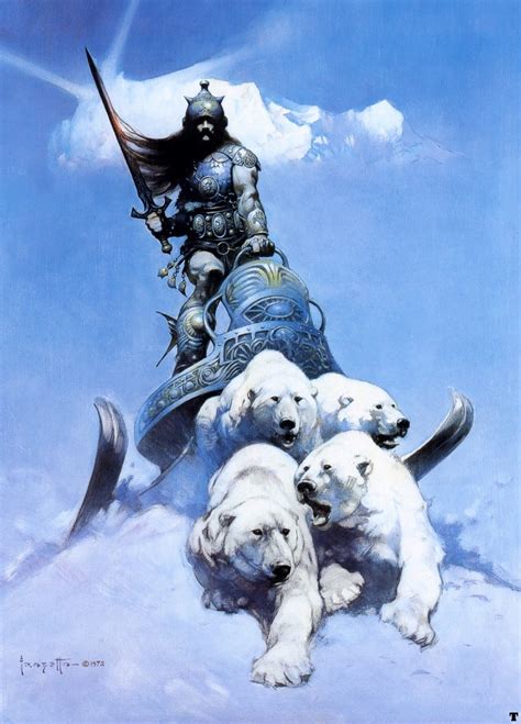 Frank Frazetta The Silver Warrior Fantasy Artist Frank Frazetta