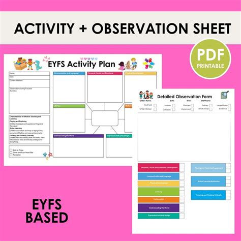 Eyfs Printable Etsy Uk