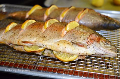 Whole Baked Trout Grabandgorecipes