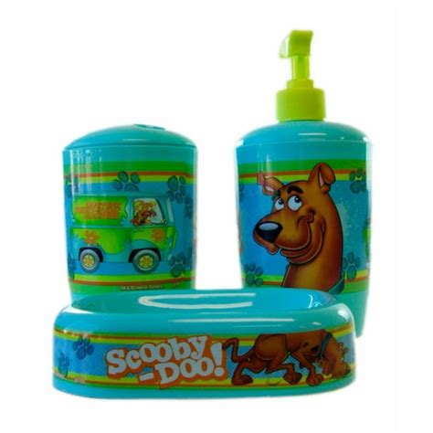 Scooby Doo Character Bathroom Set Toothbrush Holder Lotion Pump Soap