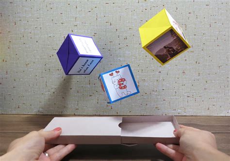 Jumping Box Pop Up Cube Svg Template Surprise Box Svg Etsy Israel