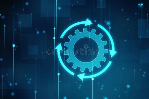 Update Icon With Binary Codes On Technology Abstract Background Stock