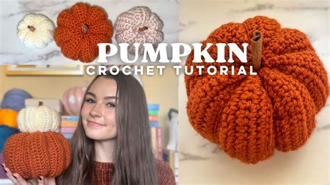 How To Make A Pumpkin Fall Decor Crochet Tutorial Youtube