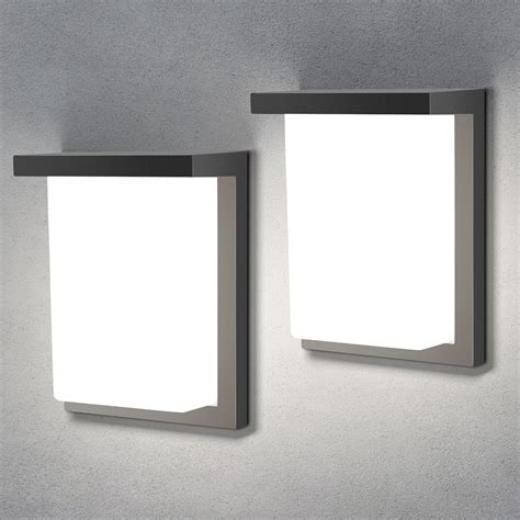 Tesjaso Led Outdoor Wall Porch Light 2 Pack 3000k 4000k 5000k