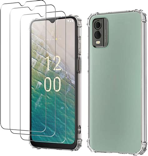 Case For Nokia C32 [3 Pack] Screen Protector Electro Weideworld Ultra Thin Shockproof Soft