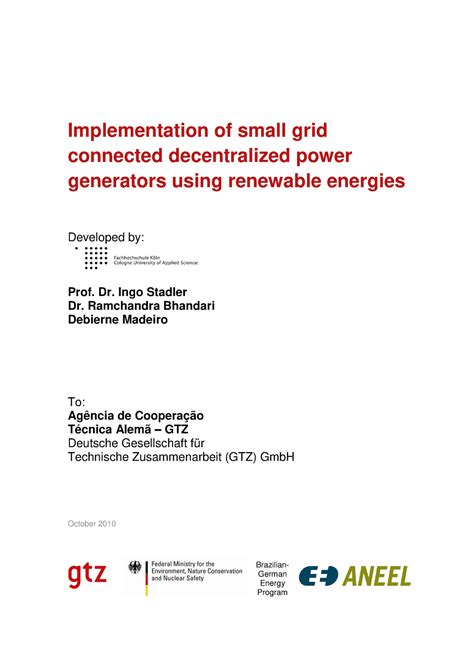 Fileimplementation Of Small Grid Connected Decentralized Power Generators In Brazil2010pdf