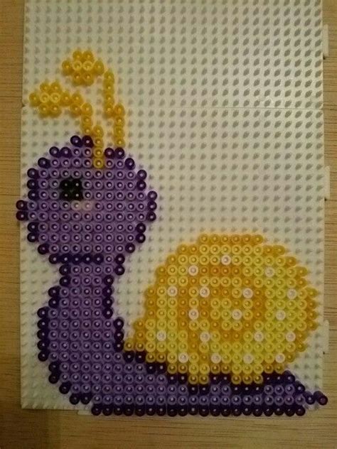 Caracol Snail Hama Beads Perler Bead Pinterest Hama Beads
