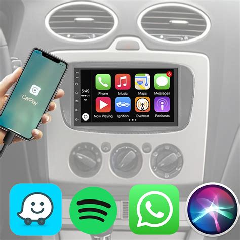 Kit Multimídia Ford Focus 2009 2013 7 Android Auto Carplay Gps Tv