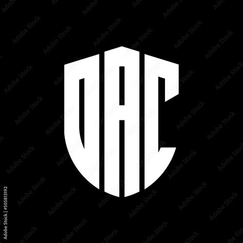 Oac Letter Logo Design Oac Modern Letter Logo With Black Background