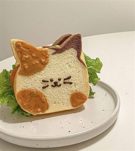 Cute Food Decoration Ideas Cat Shaped Sandwich Cat Shaped Food Cat