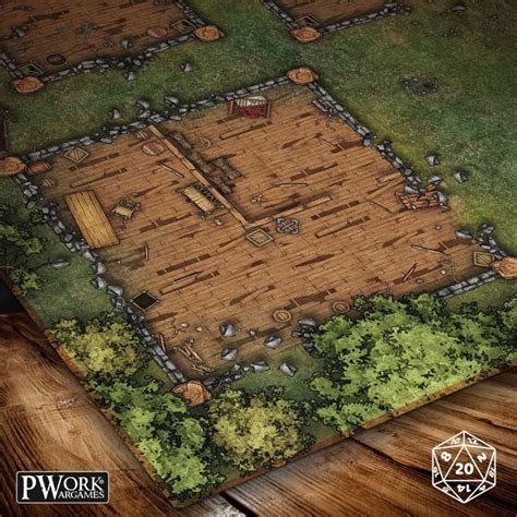 Battle Map Abandoned Pwork Wargames