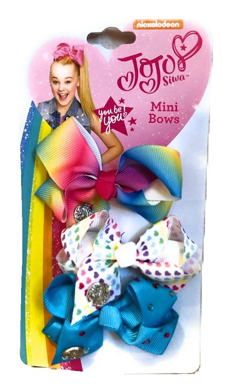 Jojo Siwa Rainbow Mini Hair Bows 3 Pack Beauty