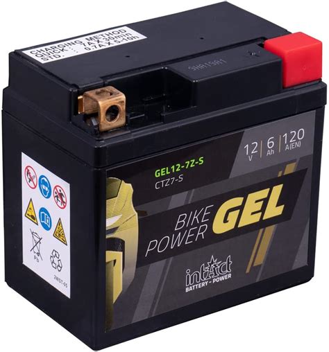 Intact Gel Motorradbatterie Batterie Mit 30 Startleistung Für Roller Motorrad Quad