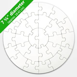 Blank Round Puzzle 26 Pieces