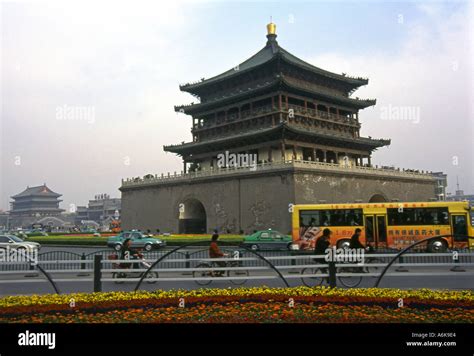 Bell Tower Morning Bell Xian Xian Great Ancient Capital Of China
