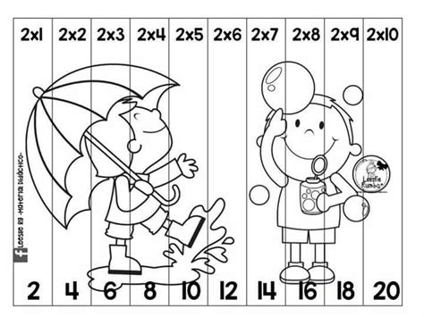 Tabla Del 2 Rompecabezas Tablas De Multiplicar Actividades Tablas