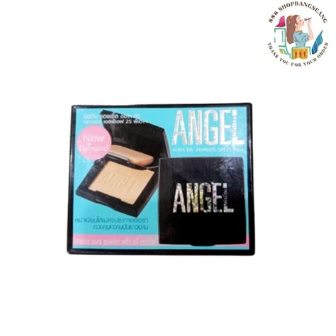 Mistine Angel Aura Bb Powder Spf 25 Pa แป้งพัฟ มิสทีน แองเจิ้ล ออร่า บีบี ขนาด 10g Shopee
