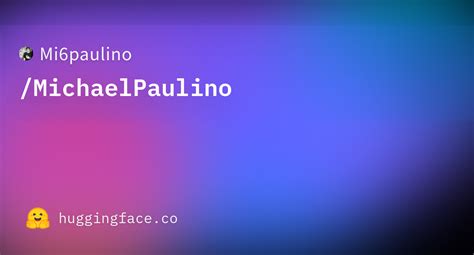 Mi6paulino Michaelpaulino · Datasets At Hugging Face